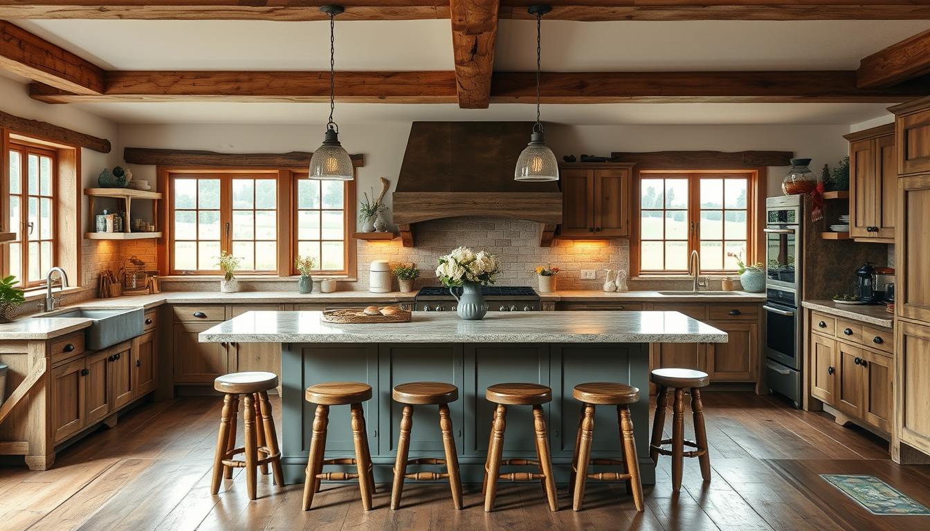 20 Rustic Farmhouse Kitchen Island Ideas That Will Wow – Inviting Nest