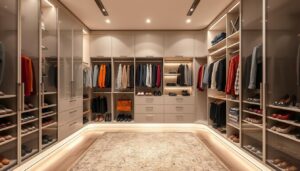 14 U-Shaped Walk-In Closet Designs You’ll Love With Shoe Storage ...