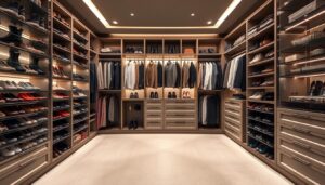 14 U-Shaped Walk-In Closet Designs You’ll Love With Shoe Storage ...