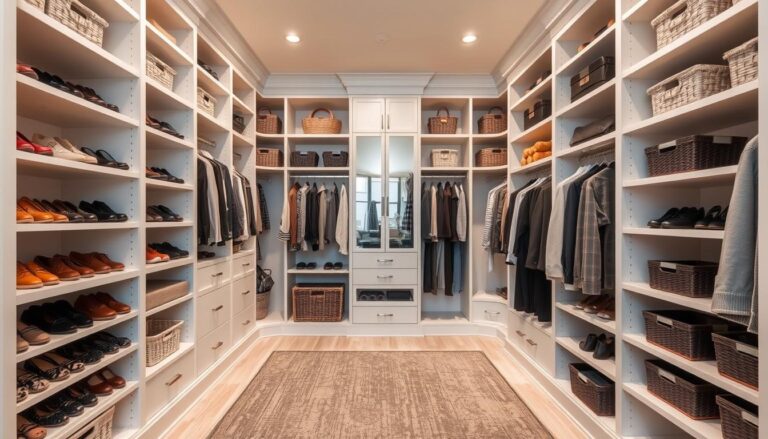 14 U-Shaped Walk-In Closet Designs You’ll Love With Shoe Storage ...
