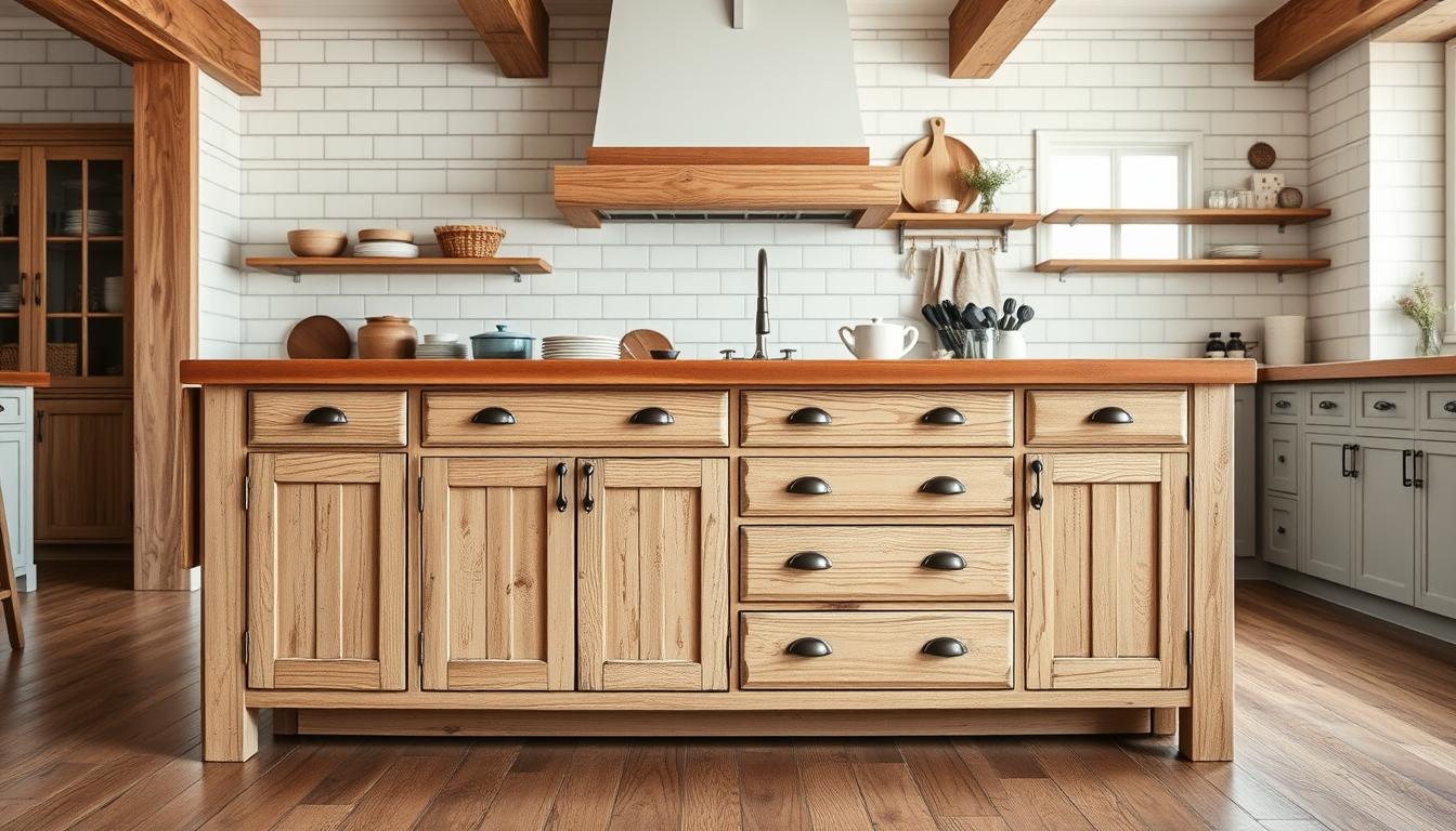 20 Rustic Farmhouse Kitchen Island Ideas That Will Wow - Inviting Nest